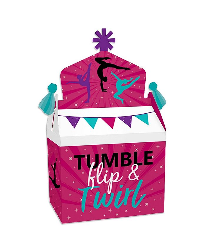 Big Dot of Happiness Tumble, Flip and Twirl - Gymnastics - Treat Box ...