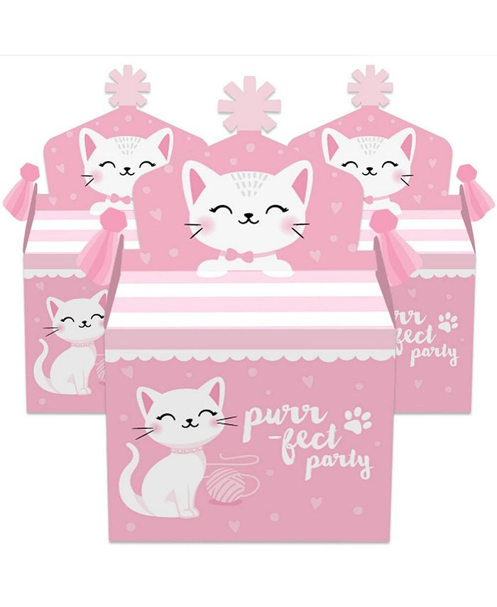 Big Dot of Happiness Purr-fect Kitty Cat - Treat Box Party Favors ...