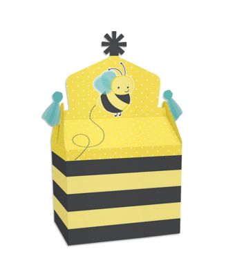 Big Dot of Happiness Honey Bee - Treat Box Party Favors Baby Shower ...