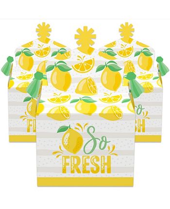 Big Dot of Happiness So Fresh - Lemon - Treat Box Party Favors - Citrus ...
