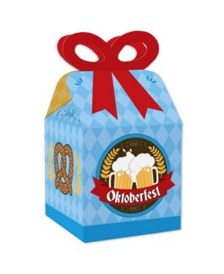 Big Dot of Happiness Oktoberfest - Square Favor Gift Boxes - Beer ...