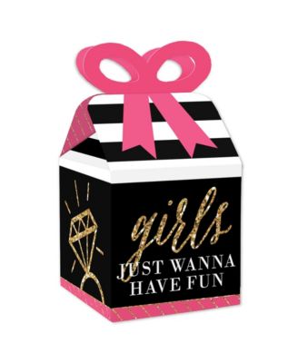 Big Dot of Happiness Girls Night Out - Square Favor Gift Boxes ...