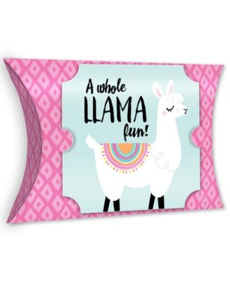Big Dot of Happiness Whole Llama Fun - Favor Gift Boxes - Llama Fiesta ...