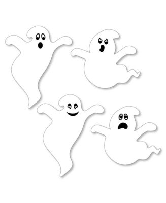 Big Dot of Happiness Spooky Ghost - DIY Shaped Halloween Party Cut-Outs ...