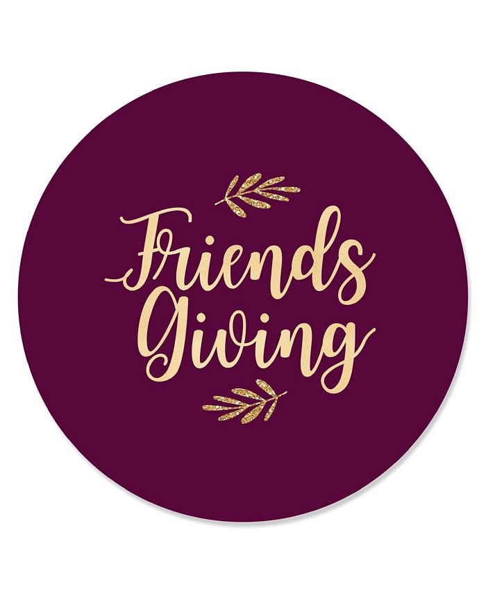 Big Dot of Happiness Elegant Thankful for Friends - Friendsgiving ...