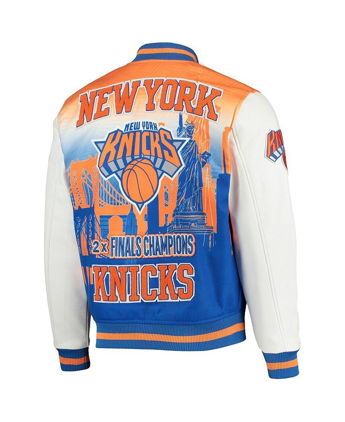 Pro Standard Men's White New York Knicks Remix Varsity Full-Zip Jacket ...