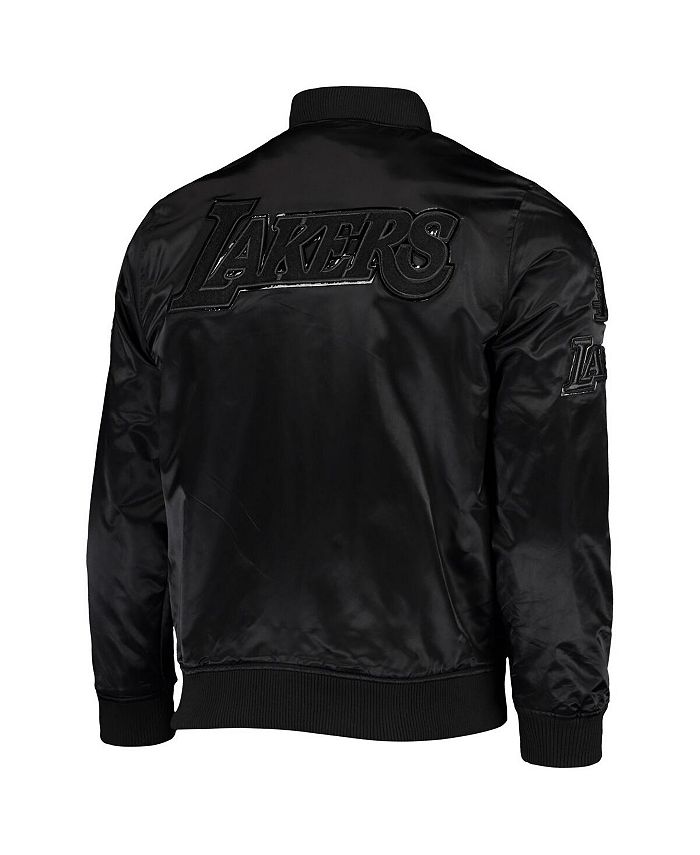 Pro Standard Men's Los Angeles Lakers Triple Black Gloss Satin Full ...
