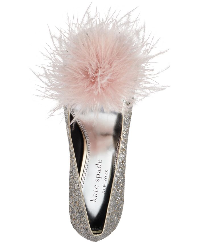 kate spade new york Women's Marabou Dress Heels - Macy's