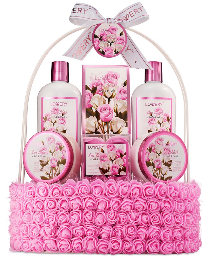 Lovery 10-Pc. Rose Blush Relaxing Home Spa Gift Set - Macy's