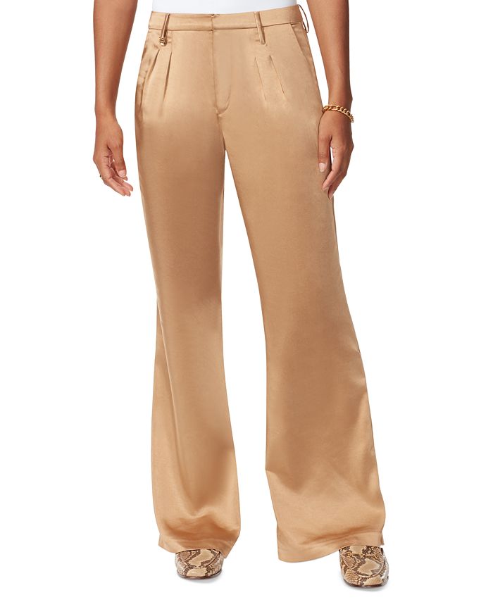 Sam Edelman Women's Codie High-Rise Satin Flare Pants & Reviews - Pants ...