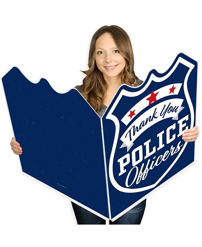 Big Dot of Happiness Thank You Police Officers - Appreciation Giant ...