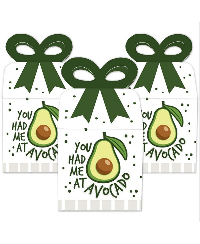 Big Dot of Happiness Hello Avocado - Square Favor Gift Boxes - Fiesta ...