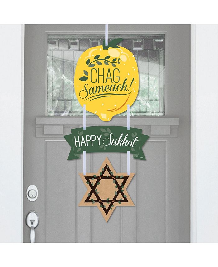 Big Dot of Happiness Sukkot - Hanging Porch Sukkah Holiday Outdoor ...