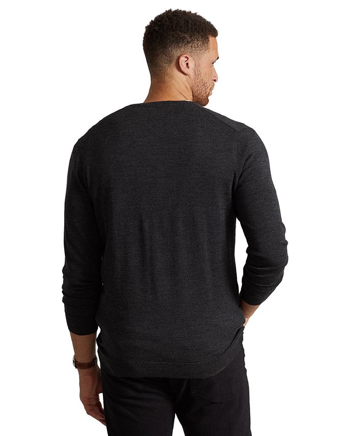 Polo Ralph Lauren Men's Big & Tall Washable Wool V-Neck Sweater - Macy's