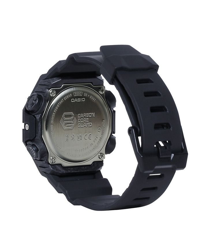 G-Shock Men's Two Hand Quartz Black Resin Bluetooth Watch, 46.0mm ...
