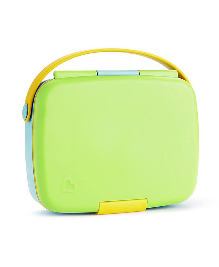 Munchkin Bento Box Toddler Lunch Box, Includes Utensils, Green - Macy's