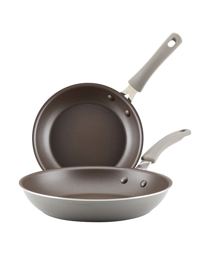 Rachael Ray Cook + Create Aluminum Nonstick Frying Pan Set, 2 Piece ...