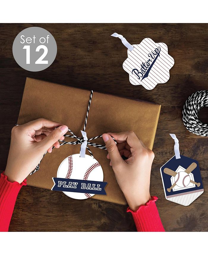 Big Dot of Happiness Batter Up - Baseball - Assorted Hanging Favor Tags ...