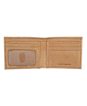 Lucky Brand Men's Flag Embossed Leather Bifold Wallet & Reviews - All ...