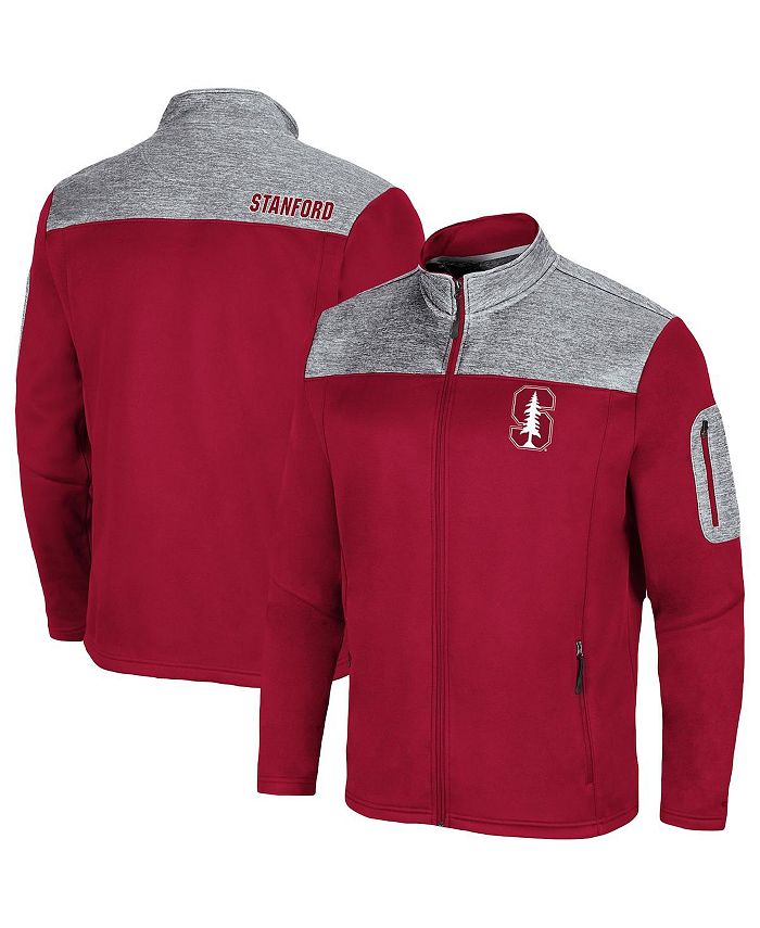 Colosseum Men's Cardinal Stanford Cardinal Third Wheel Full-Zip Jacket ...