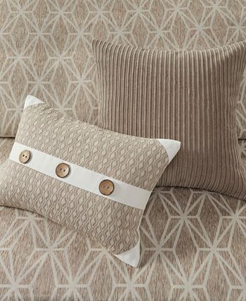 Madison Park Signature Grace Jacquard Geometric 9-Pc.Comforter Set ...
