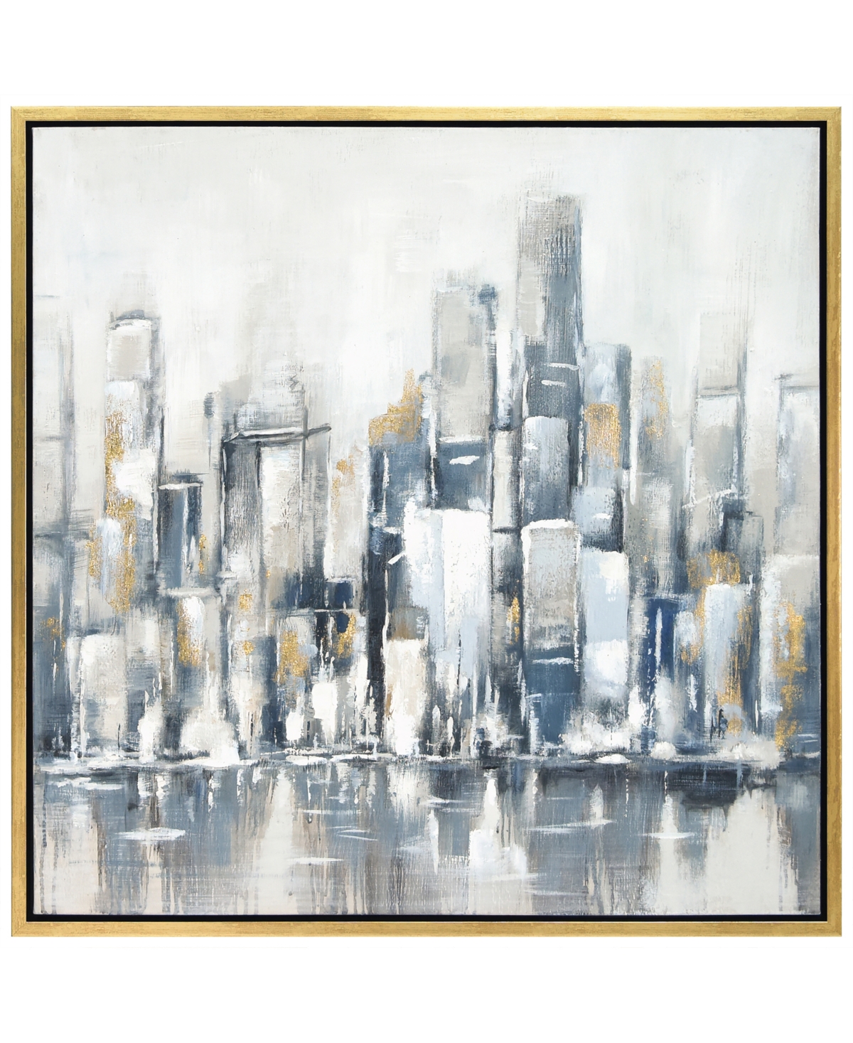 Click here for Empire Art Direct Winter Cityscape Textured Glitte... prices