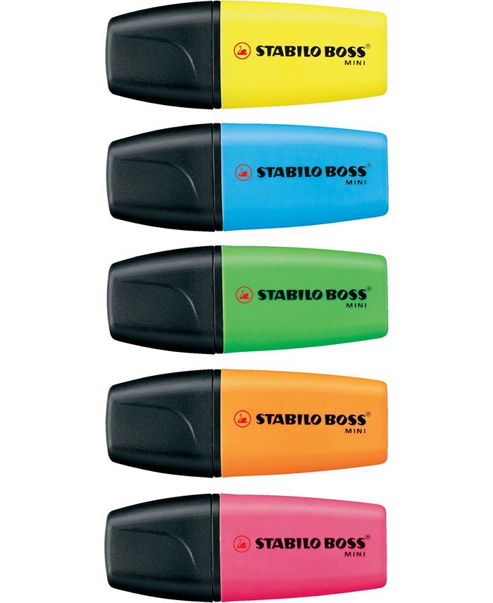 Stabilo Boss Wallet Mini Highlighter 5 Piece Color Set - Macy's