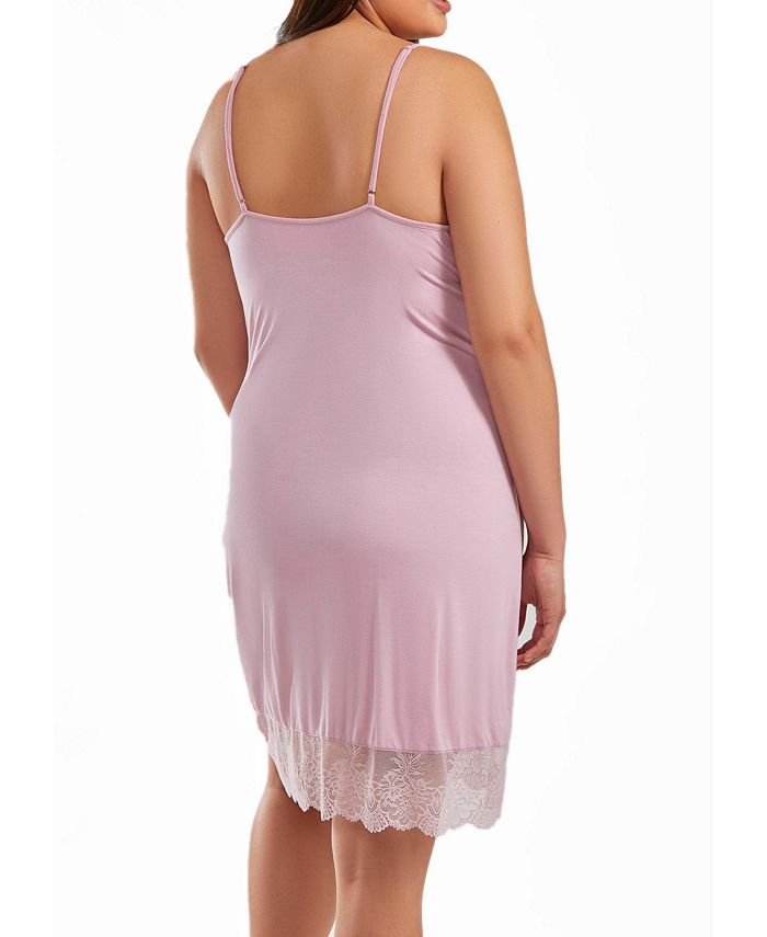 iCollection Tobey Plus Size Soft Cup Triangle Bra Modal Fitted Chemise ...