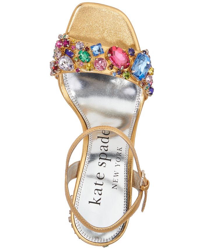 kate spade new york Women's Treasure Embellished Ankle-Strap Dress ...