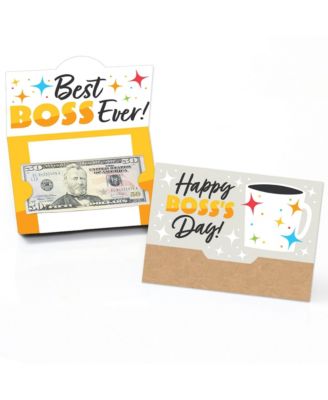 Happy Boss's Day - Best Boss Ever Money And Gift Card Holders - Set of ...