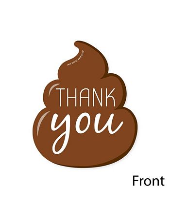 Big Dot of Happiness Oh Crap, You're Old - Poop Birthday Party Shaped ...