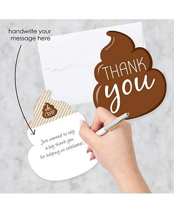 Big Dot of Happiness Oh Crap, You're Old - Poop Birthday Party Shaped ...