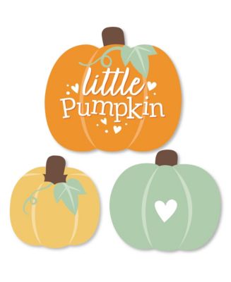 Big Dot of Happiness Little Pumpkin - DIY Shaped Fall Birthday Party or ...