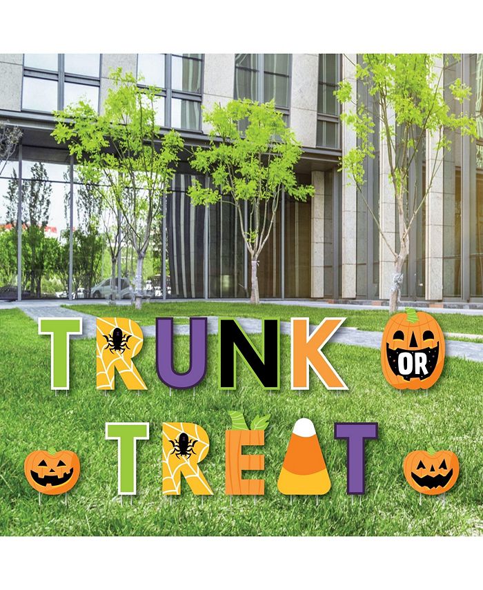 Big Dot of Happiness Trunk or Treat - Yard Sign Outdoor Lawn ...