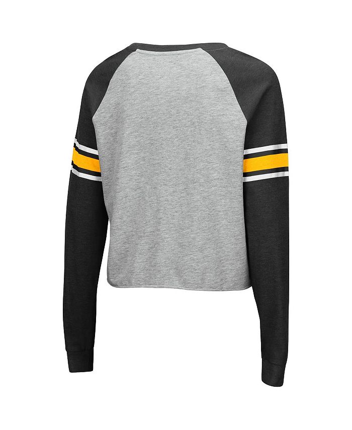 Colosseum Women's Heathered Gray, Black Iowa Hawkeyes Decoder Pin ...