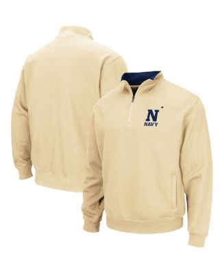 Men's Colosseum Gold Navy Midshipmen Tortugas Team Logo Quarter-Zip ...
