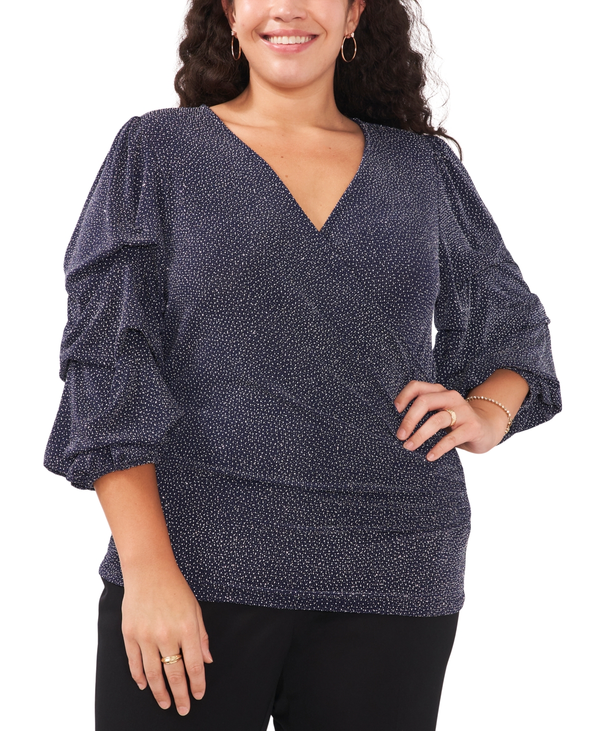 plus size msk tops