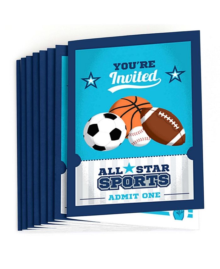 Big Dot of Happiness Go, Fight, Win - Sports - Fill In Baby Shower or ...