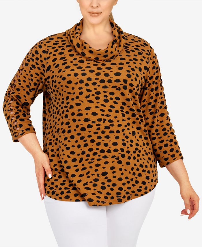 Ruby Rd. Plus Size Animal Spot Hatchi Top - Macy's
