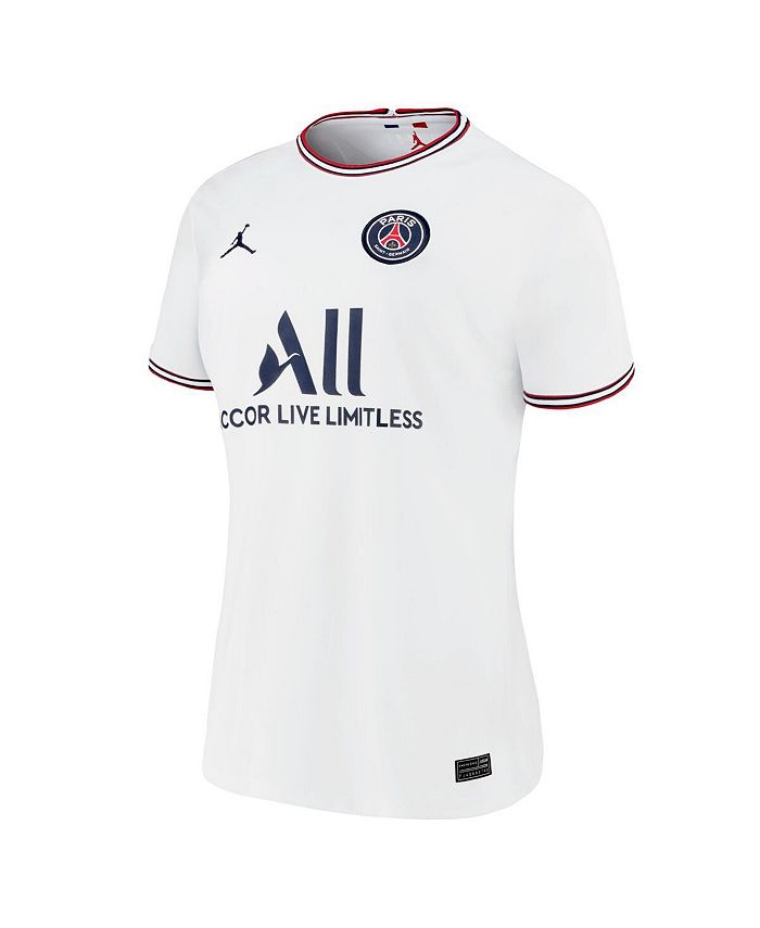 Jordan Women's Kylian Mbappe White Paris Saint-Germain 2021/22 Fourth ...