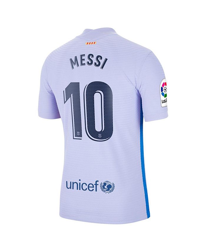 Nike Men's Lionel Messi Purple Barcelona 2021/22 Away Match Authentic ...