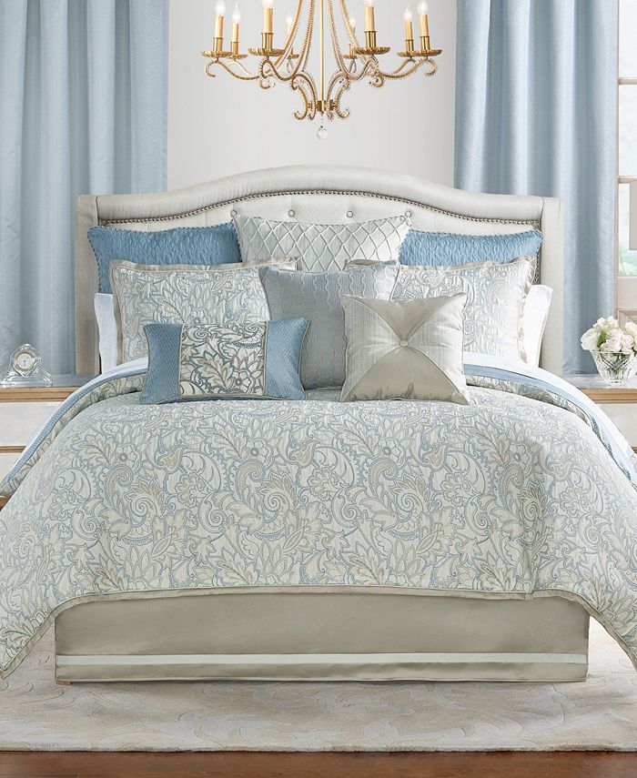Waterford CLOSEOUT! Springdale Paisley Reversible 6 Piece Comforter Set ... Waterford CLOSEOUT! Springdale Paisley Reversible 6 Piece Comforter Set ...