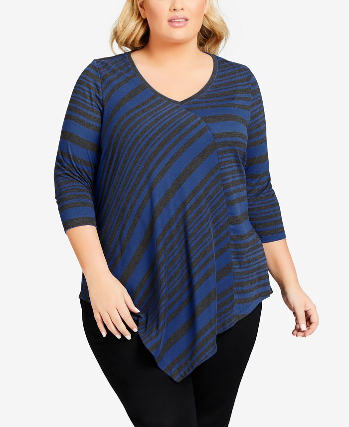 Avenue Plus Size Bonnie Tunic Top & Reviews - Tops - Plus Sizes - Macy's