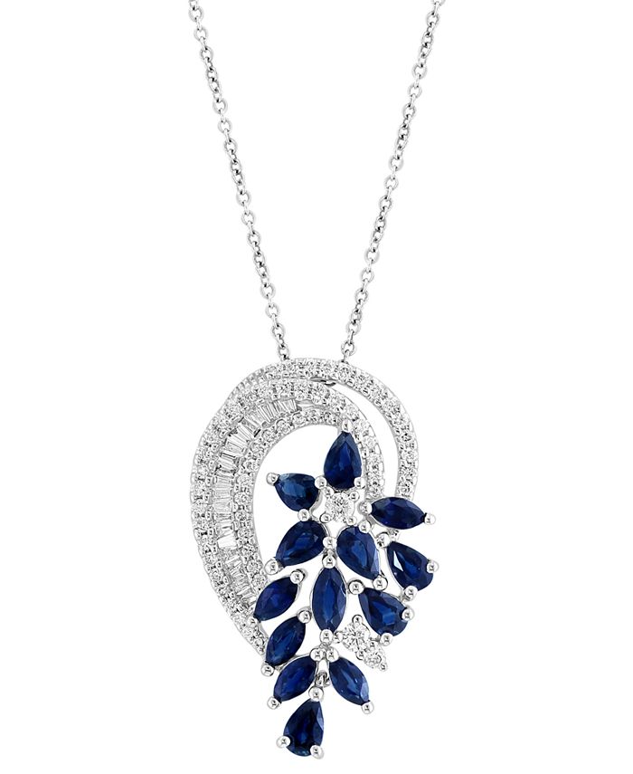 EFFY Collection EFFY® Sapphire (3-1/20 ct. t.w.) & Diamond (3/4 ct. t.w ...