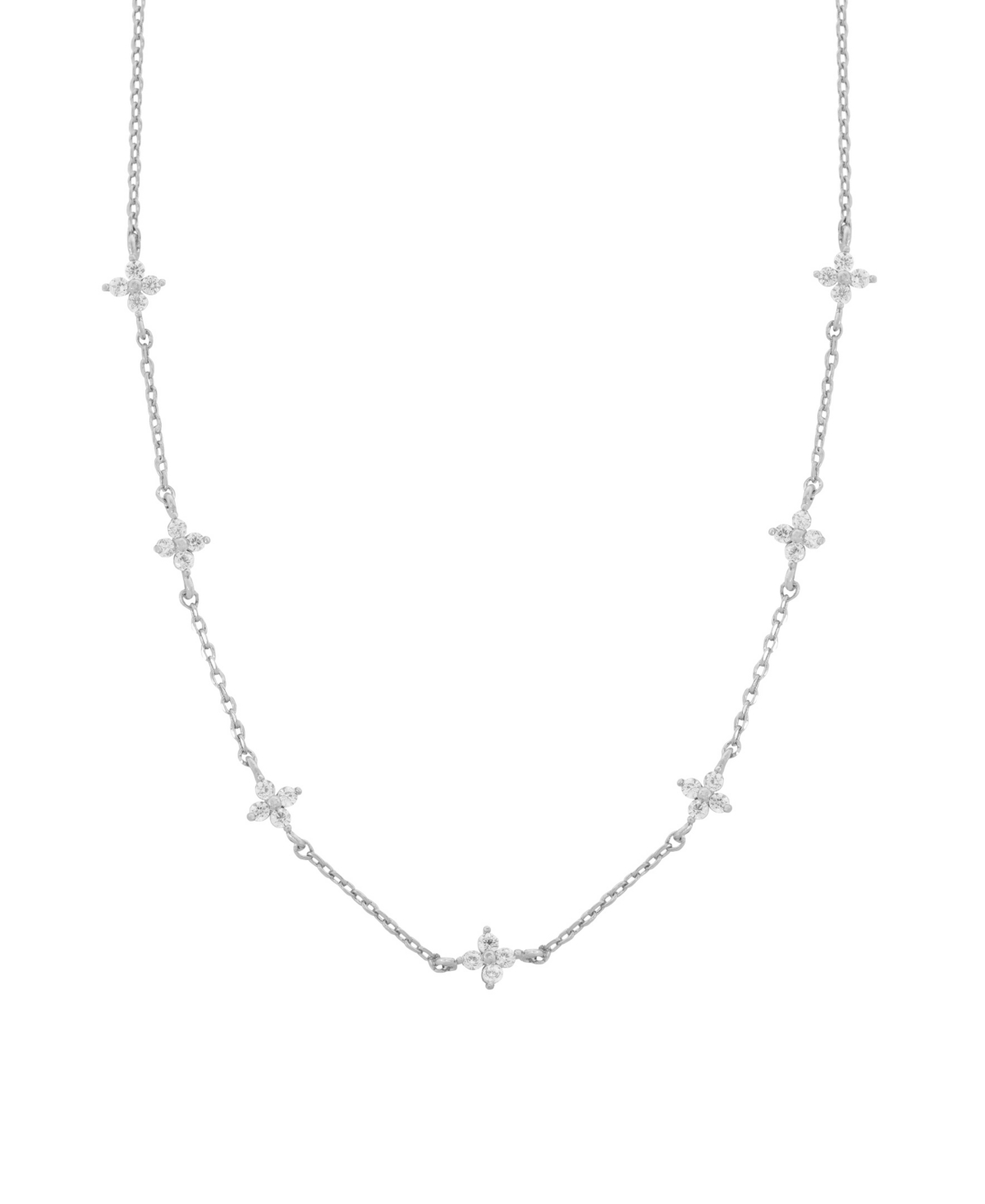 Click here for Girls Crew Womens Shimmer Blossom Necklace - Silve... prices