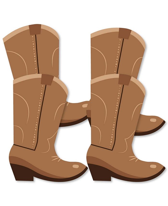 Big Dot of Happiness Western Hoedown - Cowboy Boot Decorations DIY ...