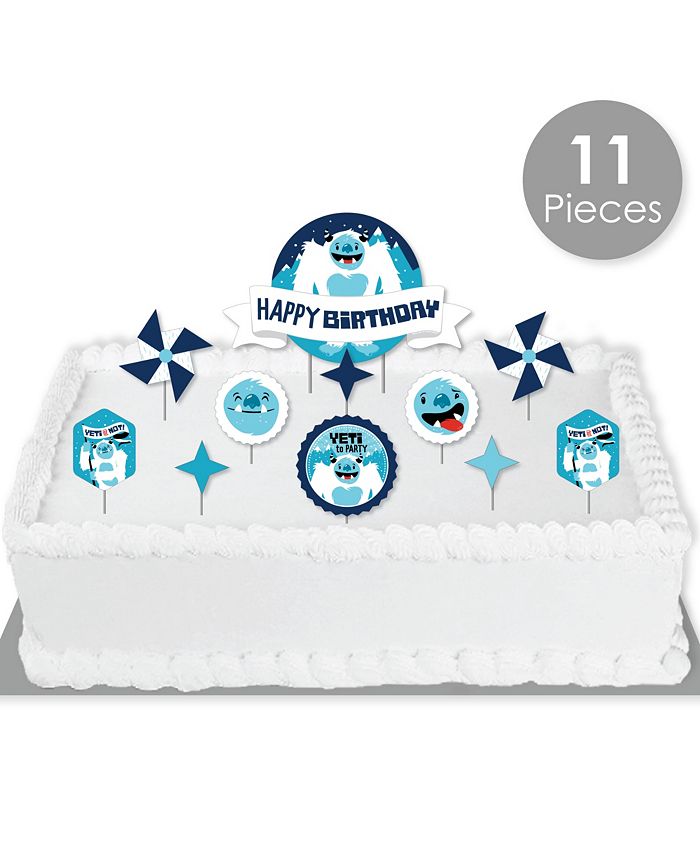 Big Dot of Happiness Yeti to Party - Abominable Snowman Birthday Decor ...