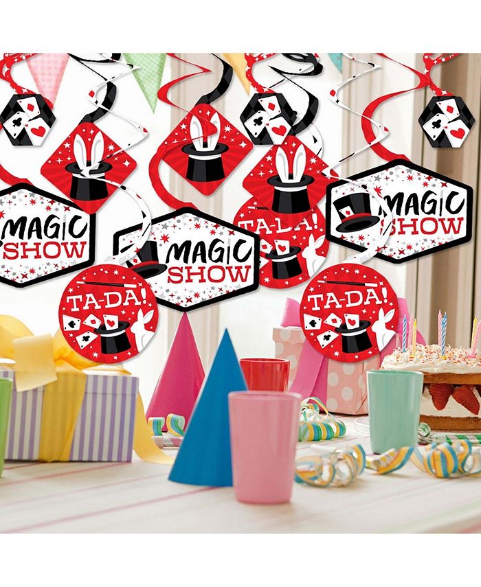 Big Dot of Happiness Ta-Da, Magic Show - Magical Birthday Hanging Party ...