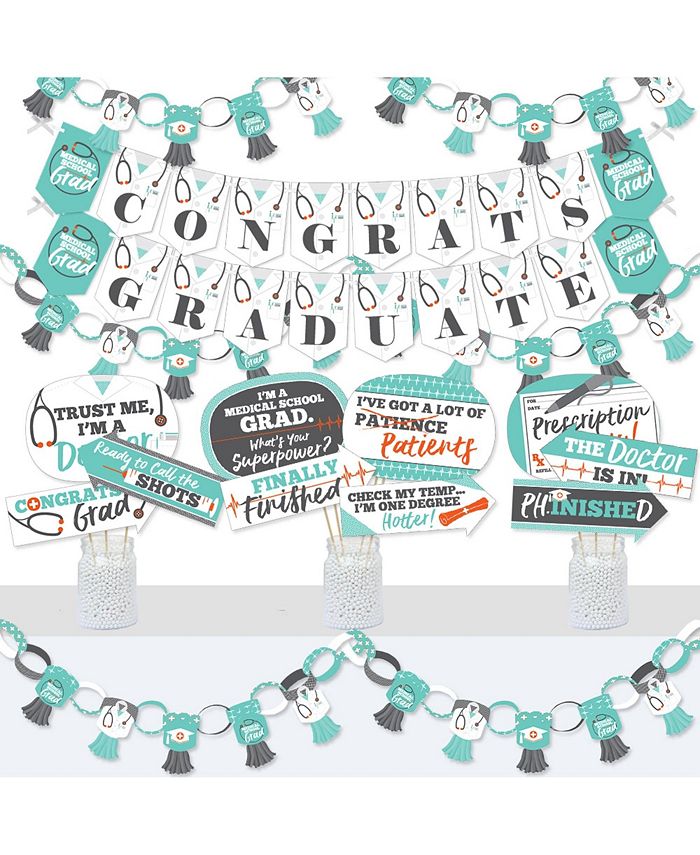 Big Dot of Happiness Medical School Grad - Banner and Photo Booth ...