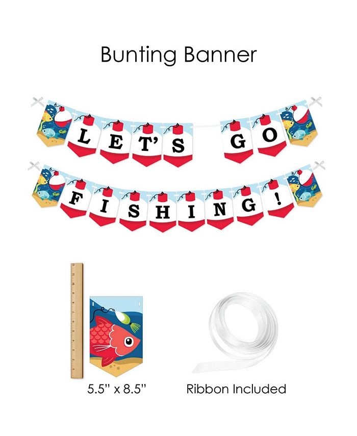 Big Dot of Happiness Let's Go Fishing - Fish Themed Birthday Party or ...